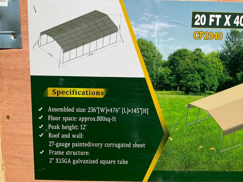 #4211 - New 20' x 40' Steel Carport (#21448479)