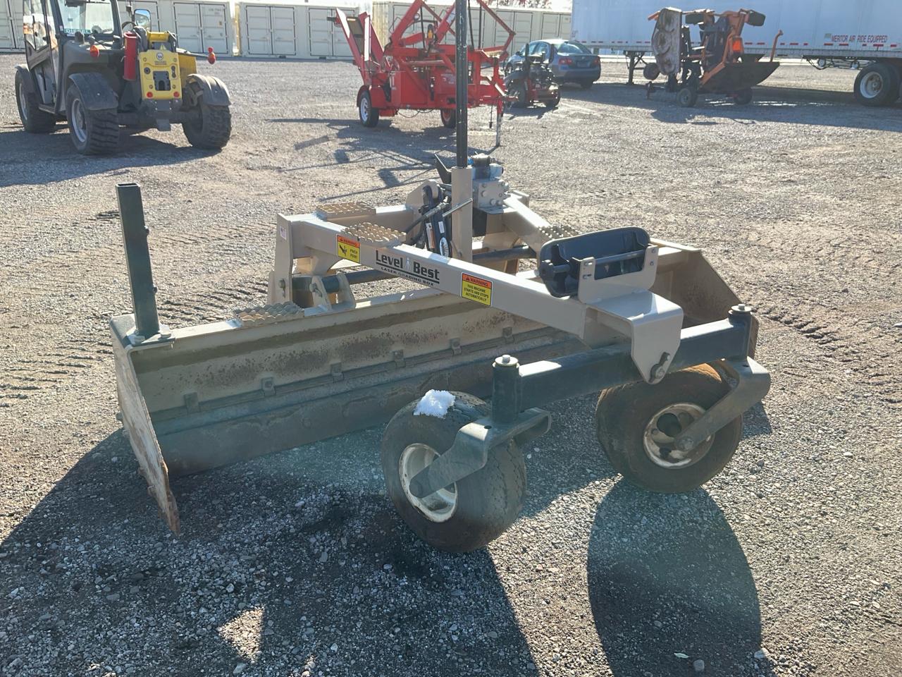 #2850 - Level Best Skid Steer Grader Box with Laser (#22218428)